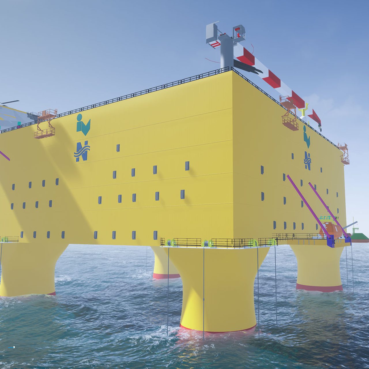 Concept design of a floating offshore substation - Nevesbu