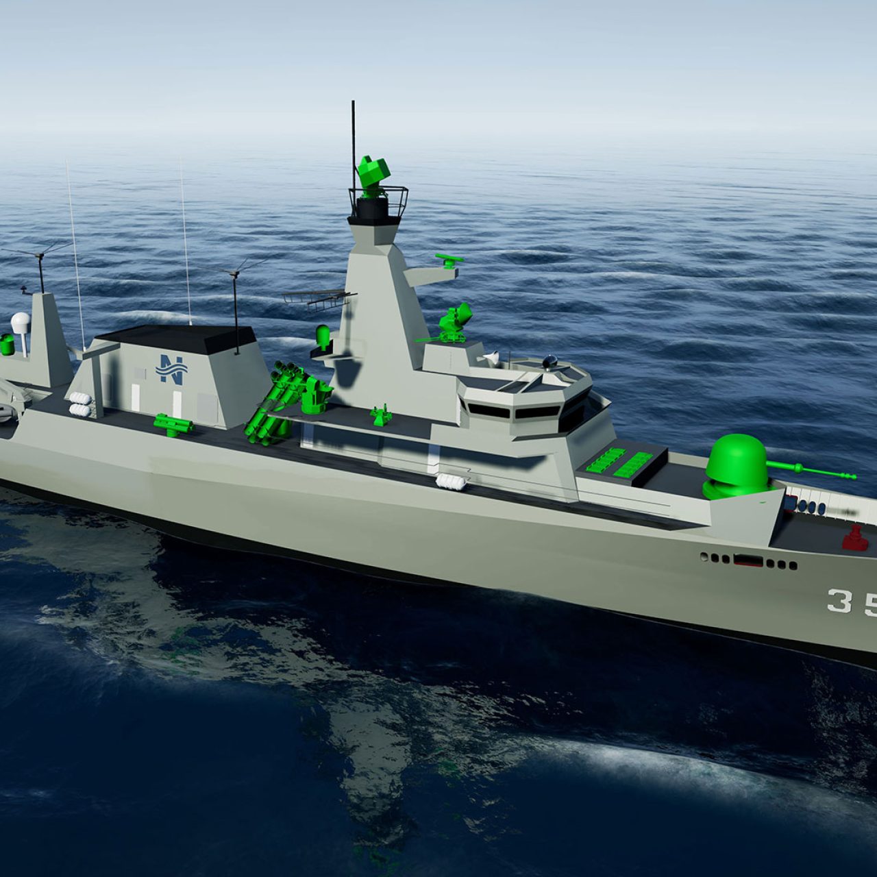 Mission system integration KRI Usman-Harun frigate - Nevesbu