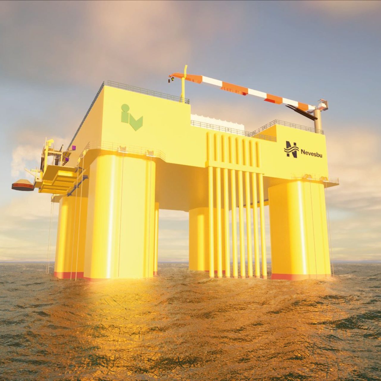 Floating offshore substation model test shows potential - Nevesbu